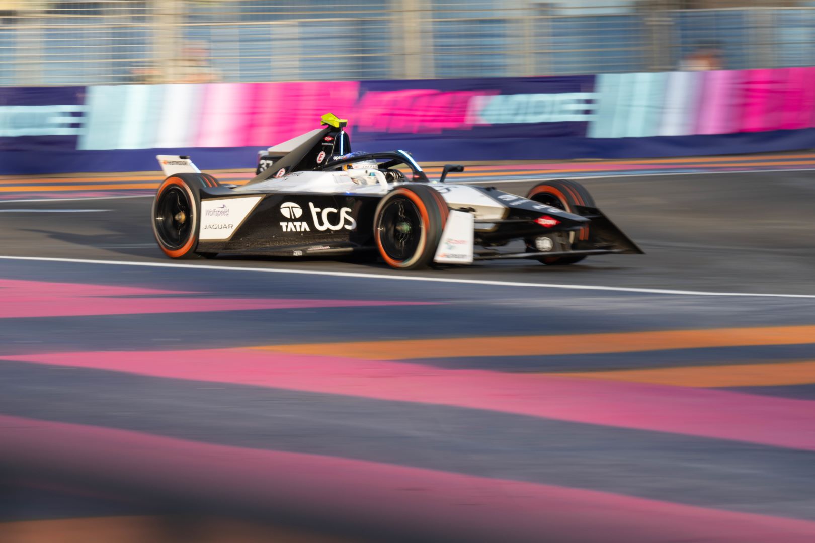 Jaguar new-boy Nick Cassidy on his first outing with the team