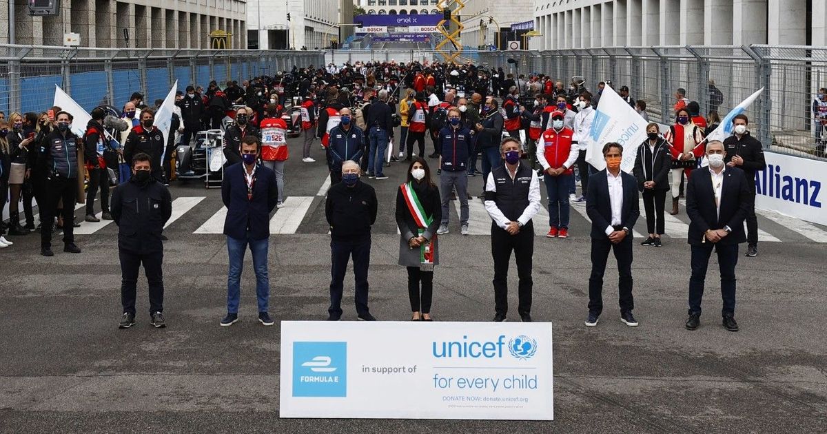 Formula E marks partnership with UNICEF in #PositivelyCharged Rome grid ...