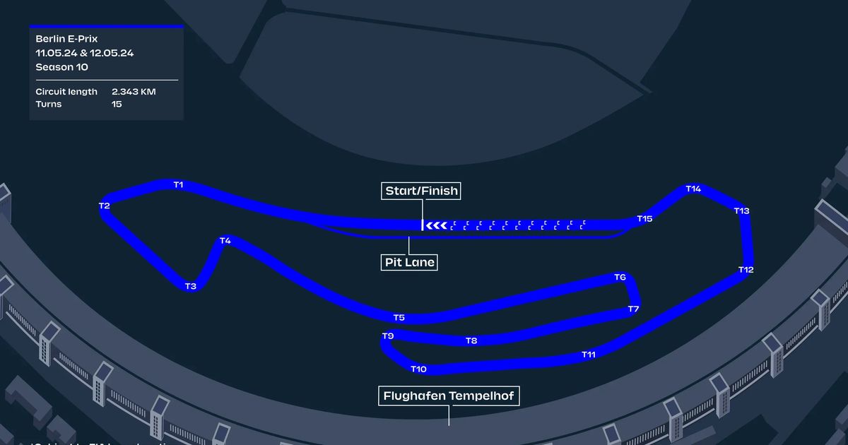 What does the Berlin Formula E circuit look like?